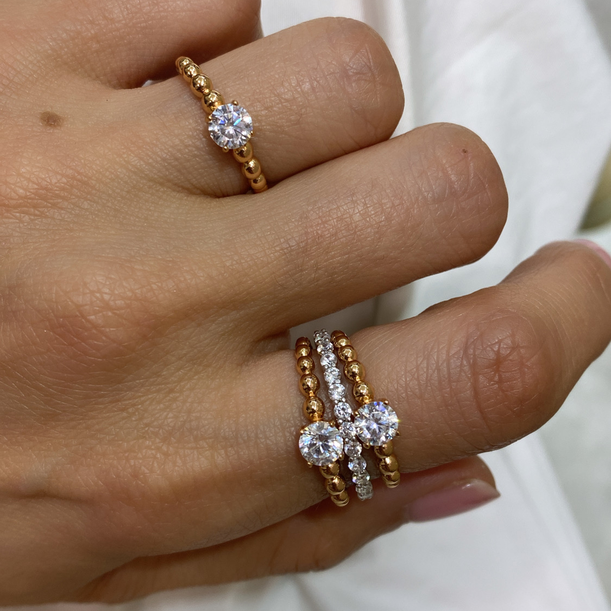 Espino Single Stone Detail Ring