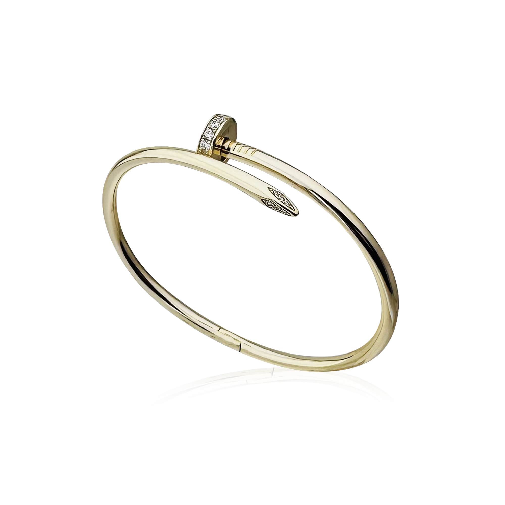 Handcuffs With Nails and Stone Detail