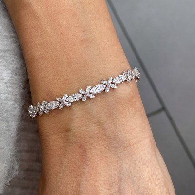 Silver tennis bracelet store
